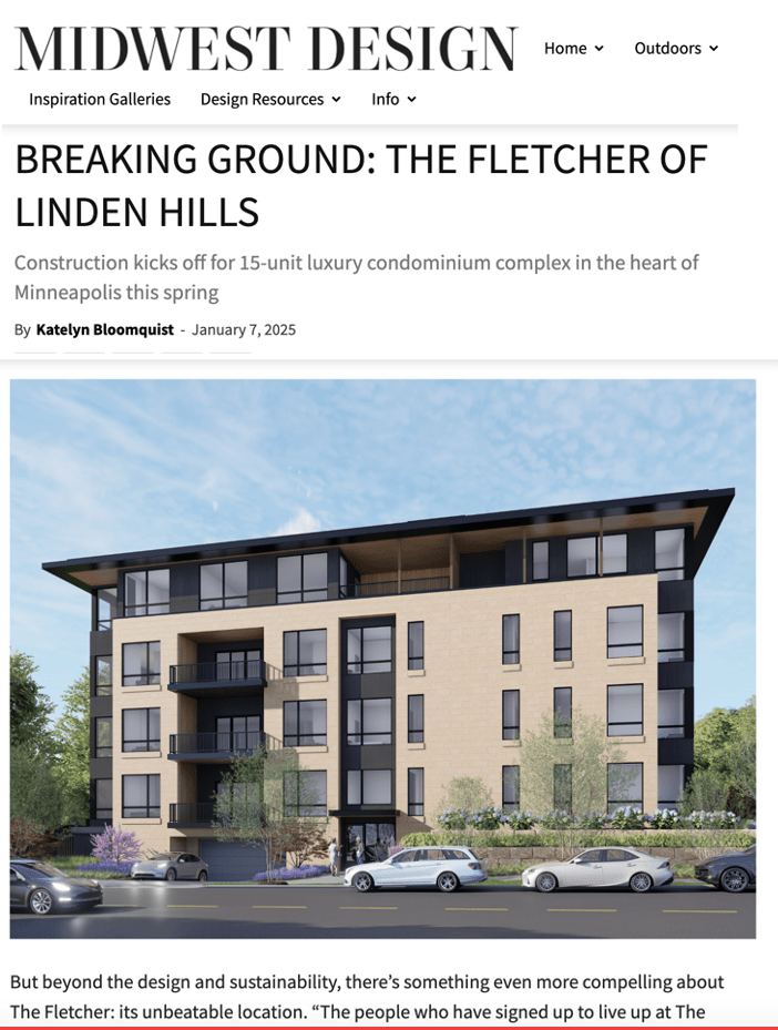 Midwest Home Magazine – Breaking Ground: The Fletcher of Linden Hills ...